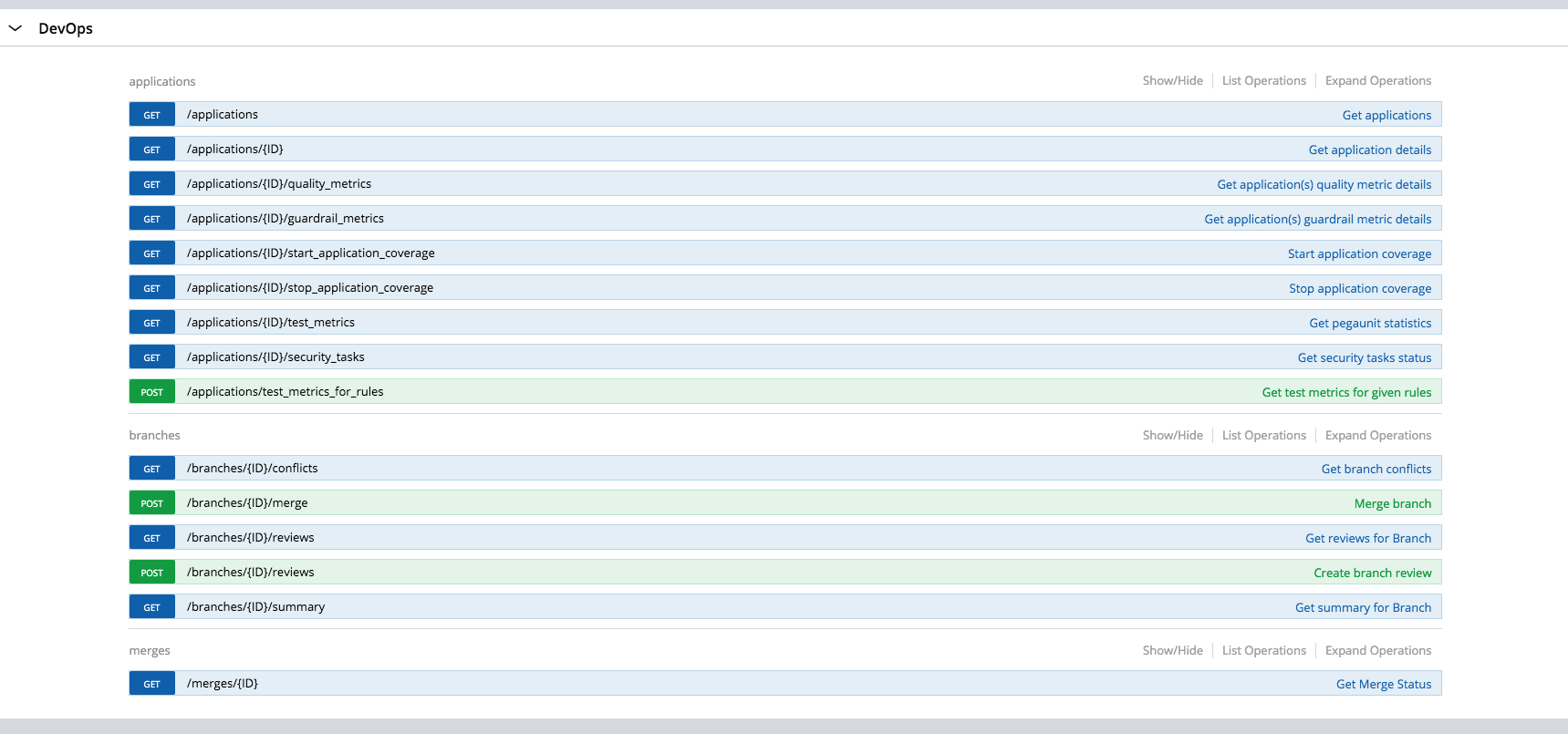 Access to internal APIs in System Management | Support Center
